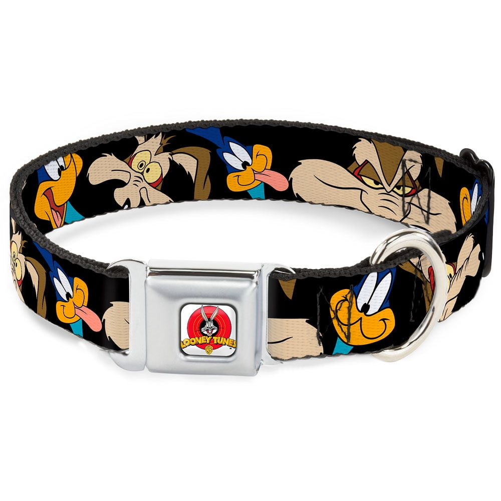 Looney Tunes Pet Collar, Dog Collar Metal Seatbelt Buckle, Road Runner ...