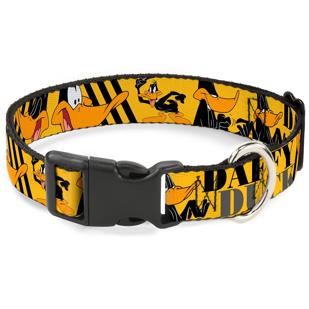 Looney Tunes Pet Collar, Dog Collar Plastic Buckle, Daffy Duck Poses ...