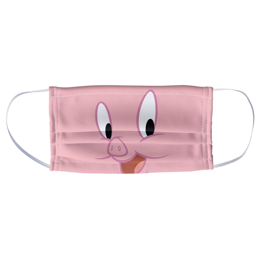 Looney Tunes Porky Face 1-Ply Reusable Face Mask Covering, Unisex ...