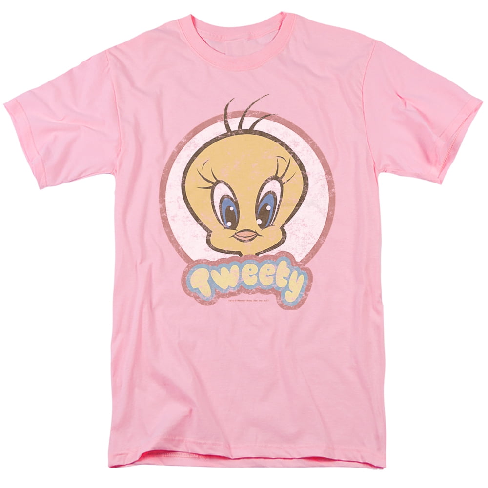 Looney Tunes Retro Tweety Unisex Adult T Shirt (4X-Large) Pink ...