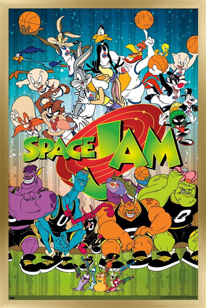 Looney Tunes: Space Jam - Classic Wall Poster, 22.375" x 34", Framed ...