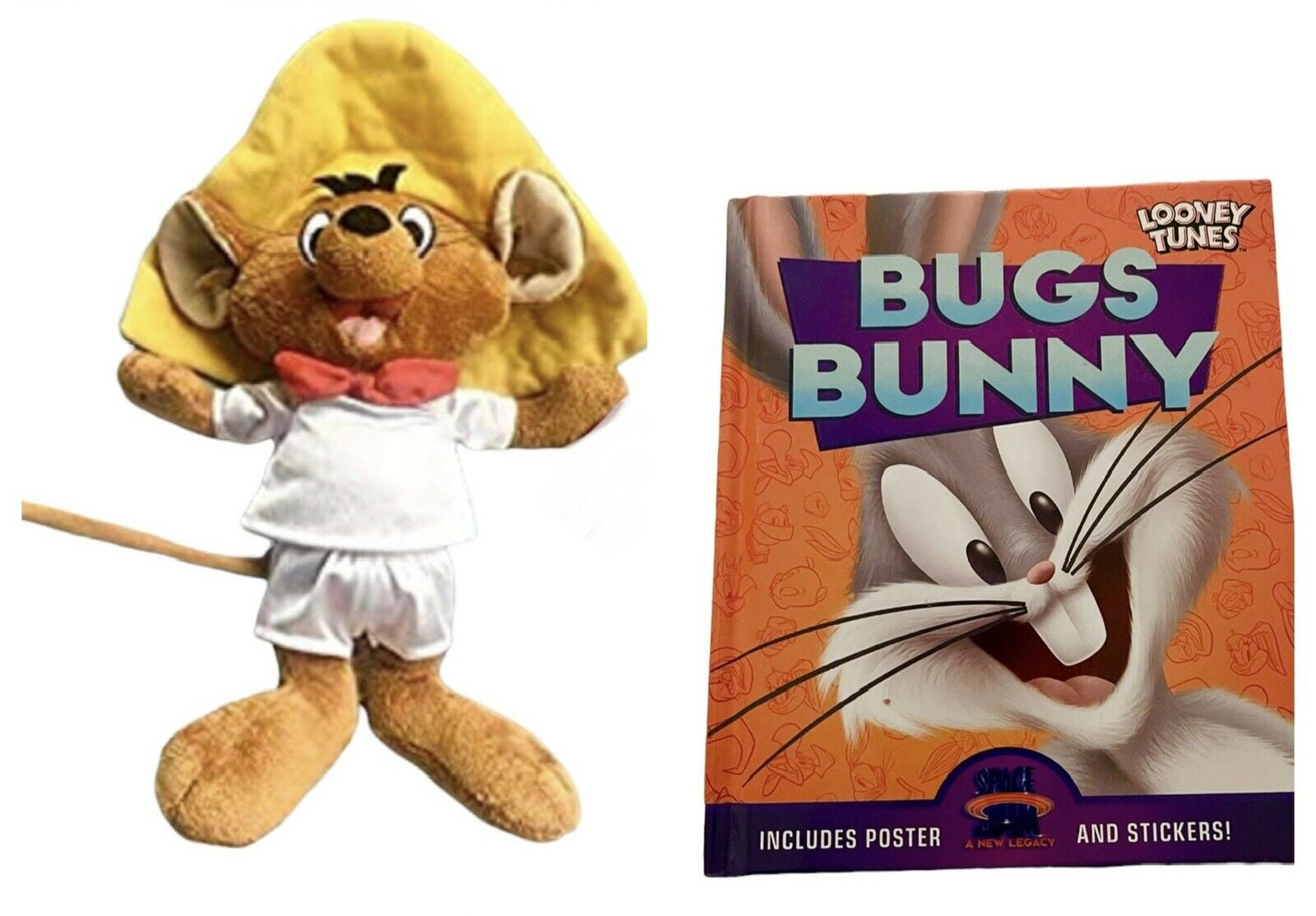 Looney Tunes Speedy Gonzales Plush & Bugs Book Mexican Hispanic Mouse ...