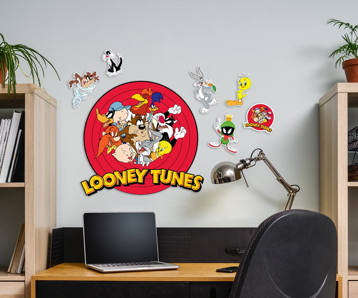 Looney Tunes Squad Movable Vinyl DIY Wall Art Stickers Set - Walls ...