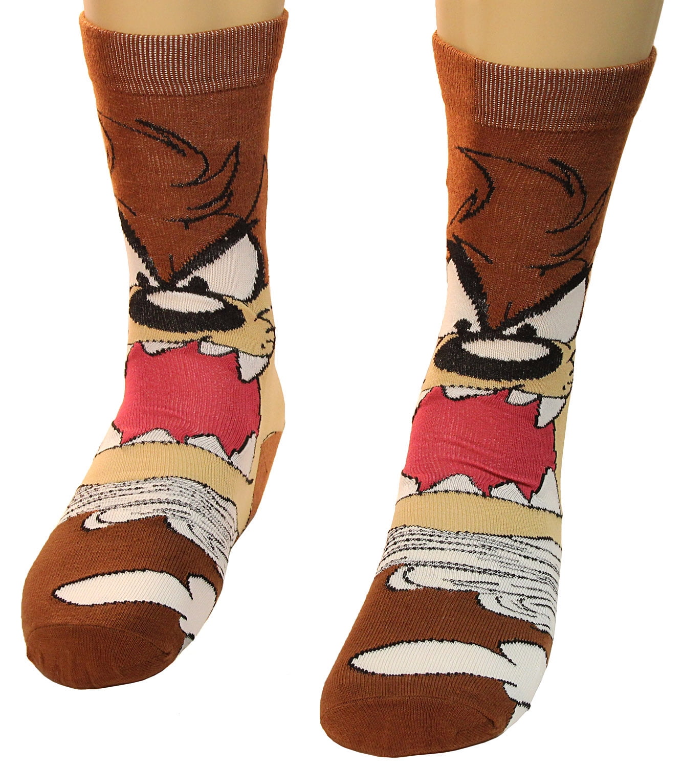 Looney Tunes Tasmanian Devil Lil Taz Crazy Photo Real Men's Crew Socks ...