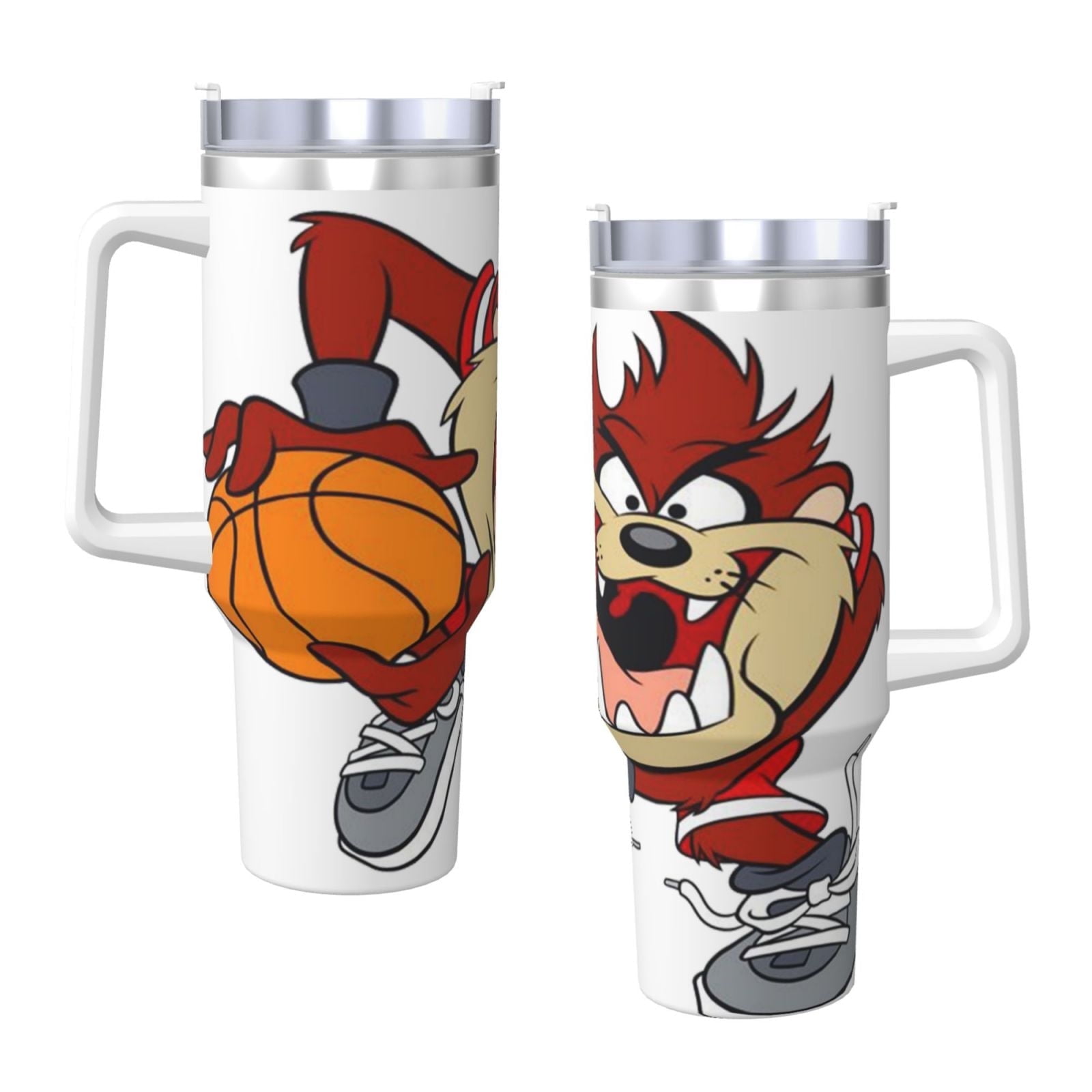 Looney Tunes Tasmanian Devil Taz 40 Oz Tumbler With Handle And Straw ...
