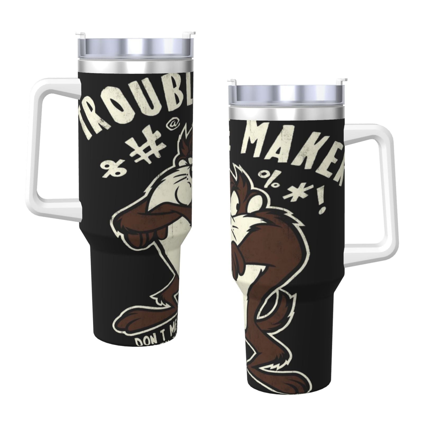 Looney Tunes Tasmanian Devil Taz 40 Oz Tumbler With Handle And Straw ...
