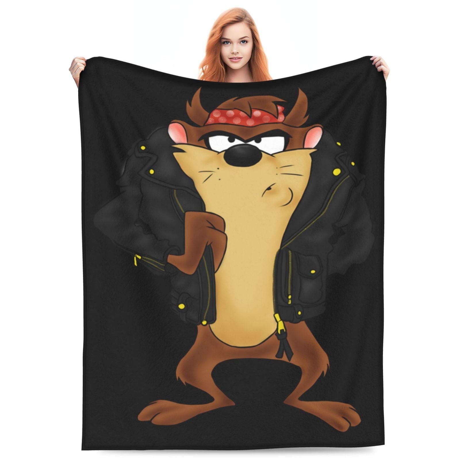 Looney Tunes Tasmanian Devil Taz Flannel Blanket Funny Ultra-Soft Micro ...