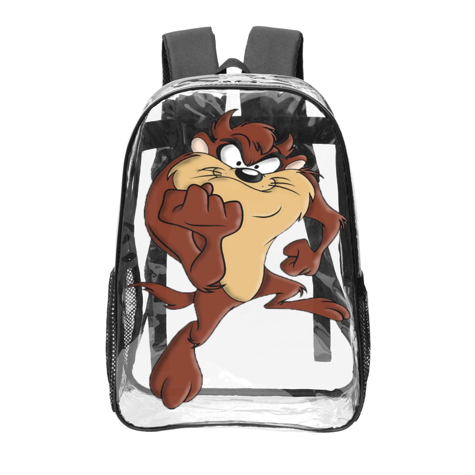 Looney Tunes Tasmanian Devil Taz Transparent Backpack Fashion Travel Backpack Laptop Backpack 16 ...