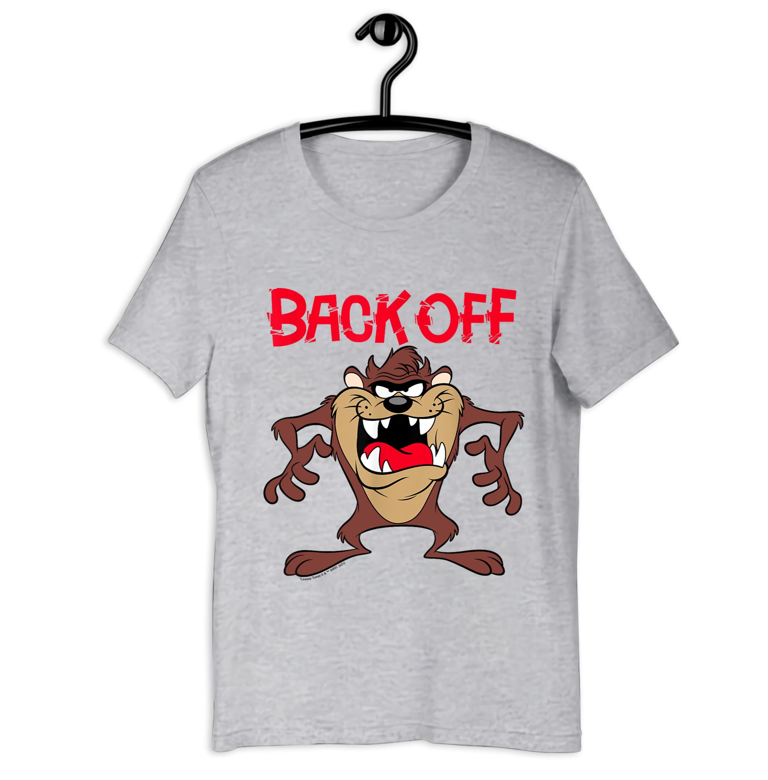 Looney Tunes Taz Back Off Shirt Gift Black Unisex T-Shirt - Walmart.com