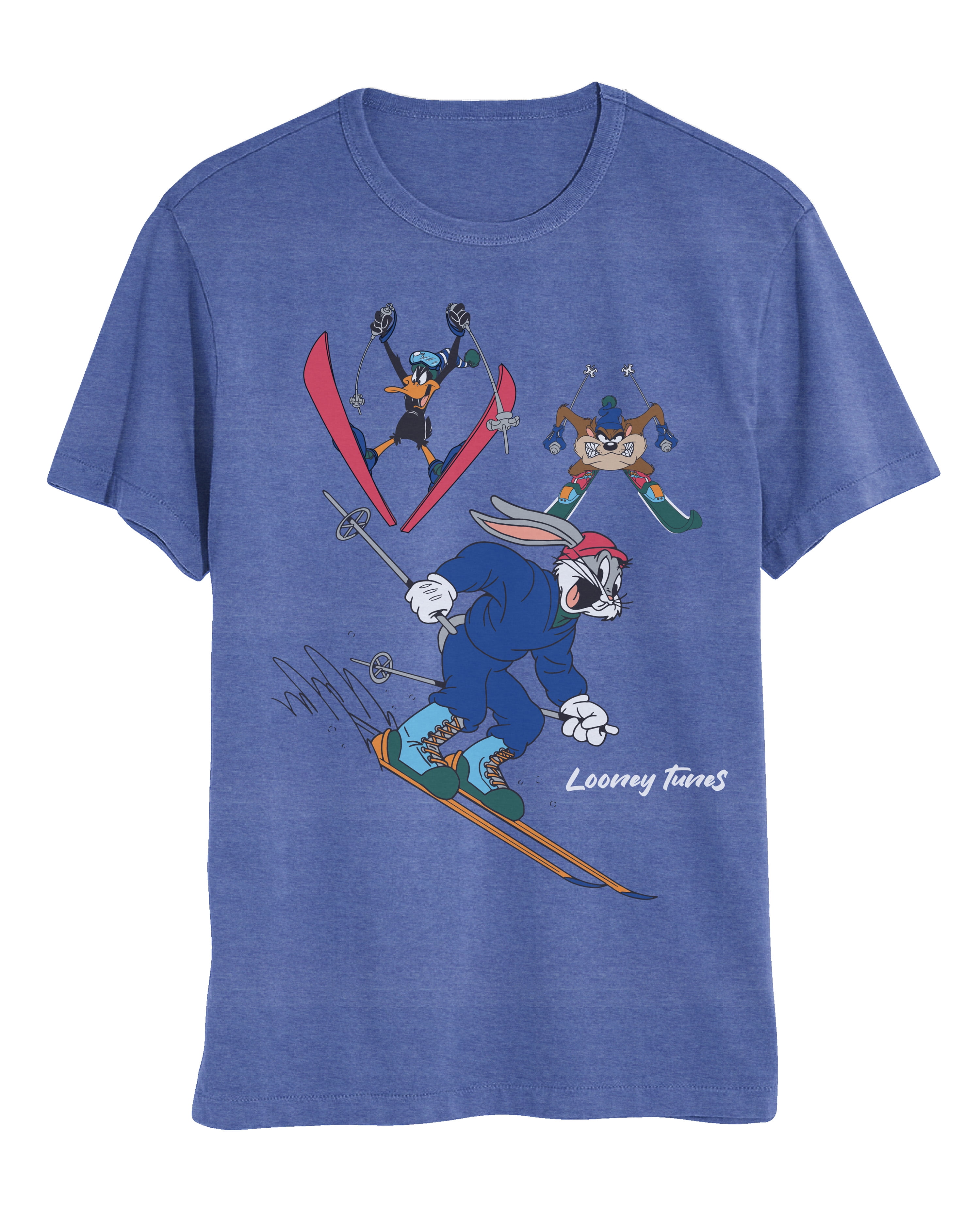 Looney Tunes Taz, Daffy and Bugs Bunny Skiing Mens and Womens Short ...