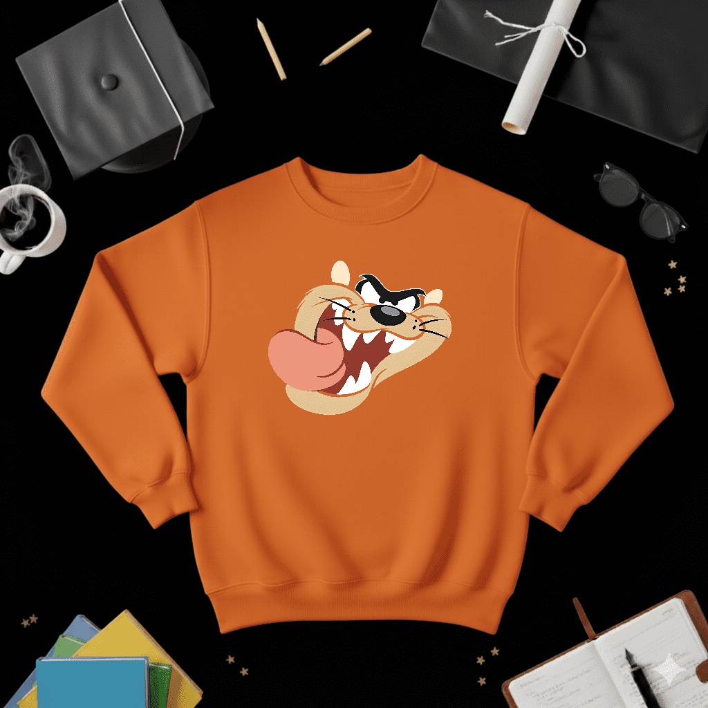 Looney Tunes Taz Devil Classic Cartoon Vintage Fan Graphic Sweatshirt ...
