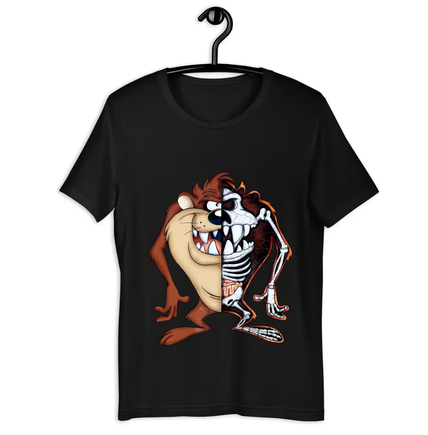Looney Tunes Taz Half Skeleton Shirt - Walmart.com
