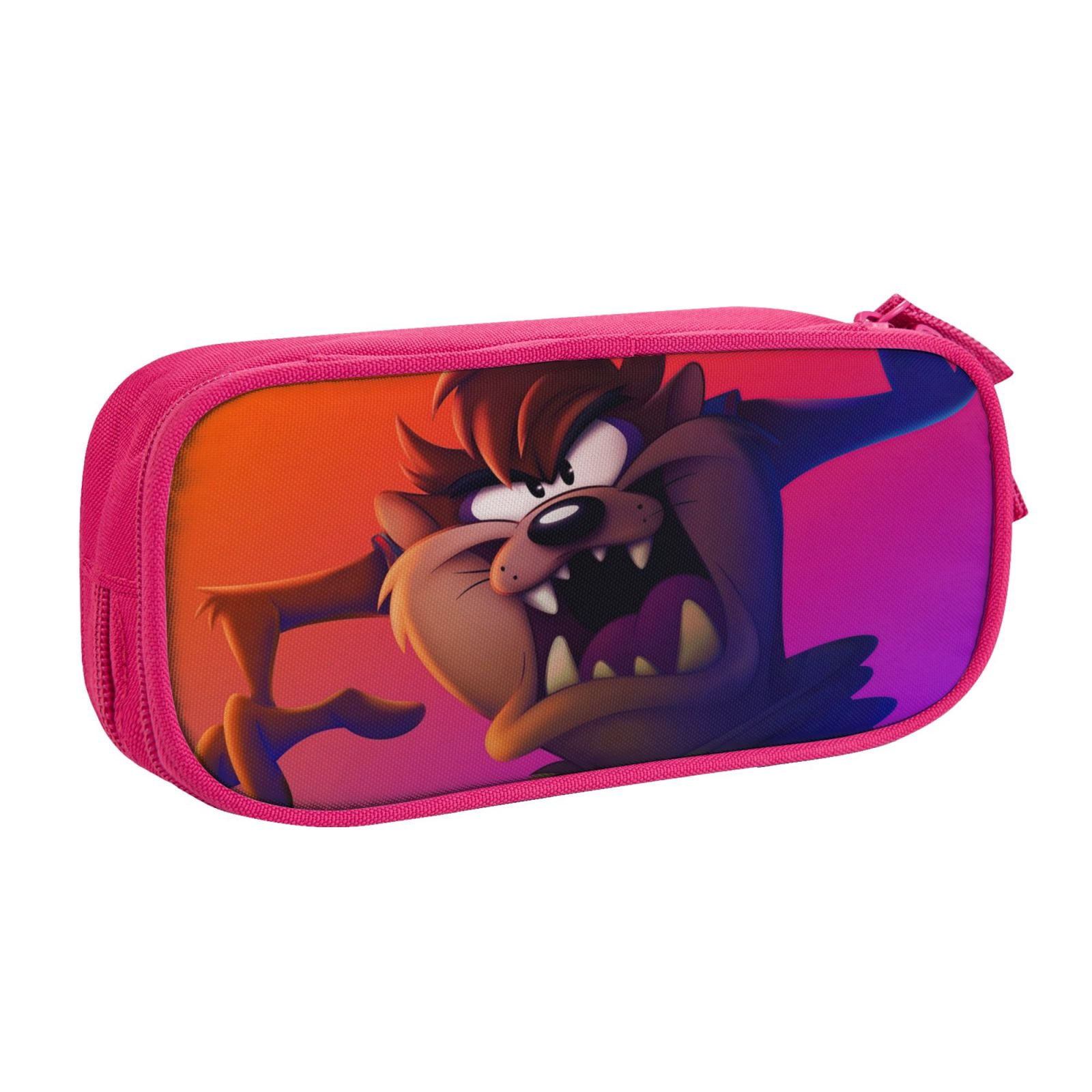 Looney Tunes Taz-Mania Big Capacity Pencil Case, Aesthetic Pen Pouch ...