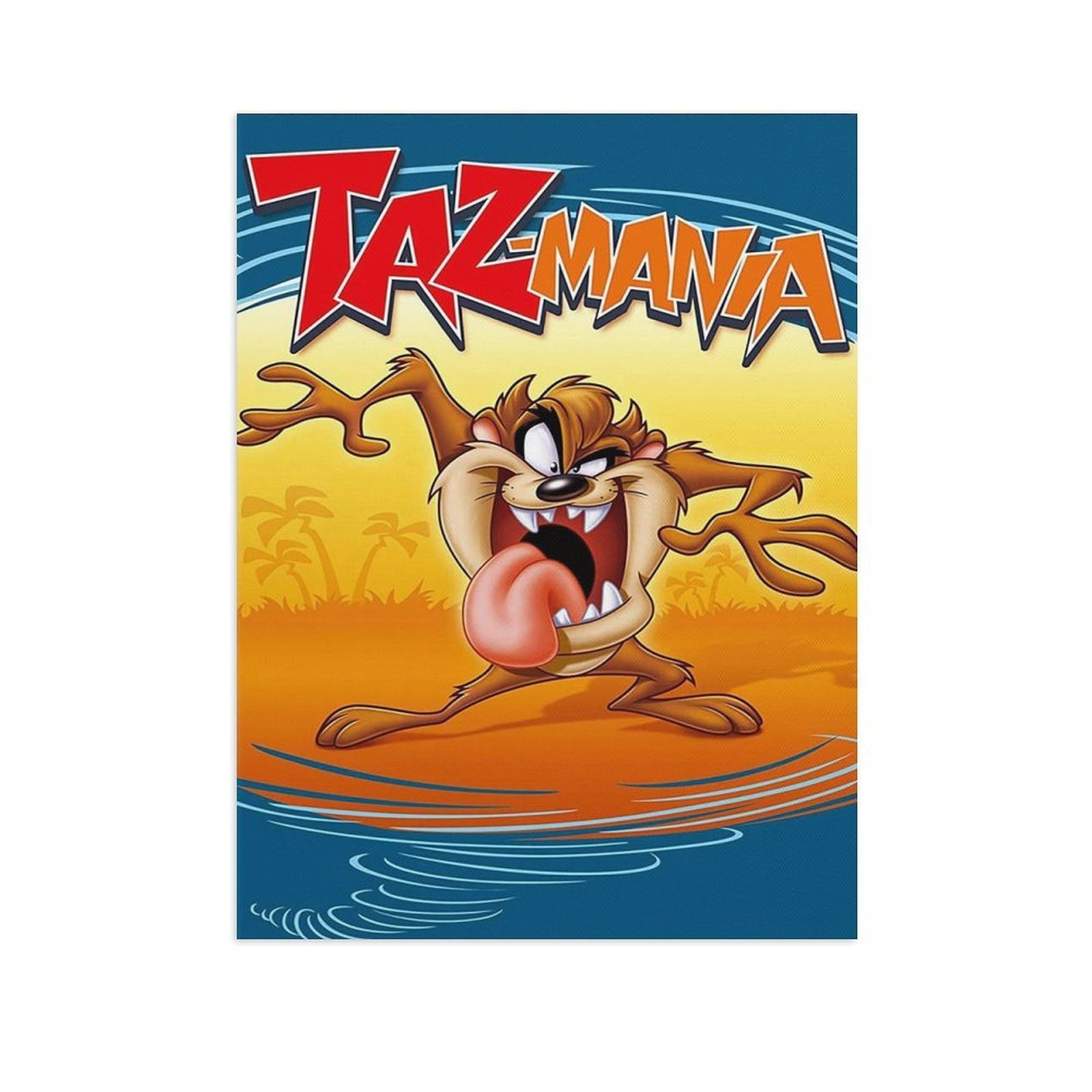Looney Tunes Taz-Mania Canvas Wall Art Painting Artwork Picutures Wall ...