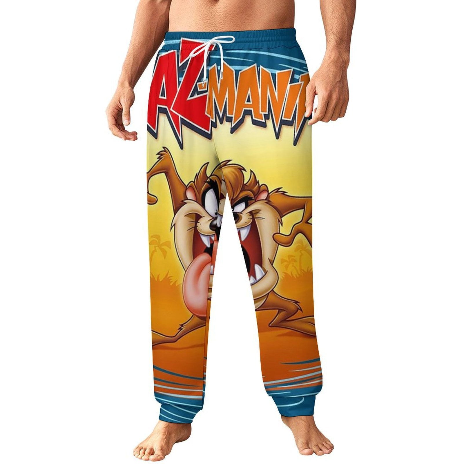 Looney Tunes Taz-Mania Men's Athletic Joggers Stretch Sweatpants ...