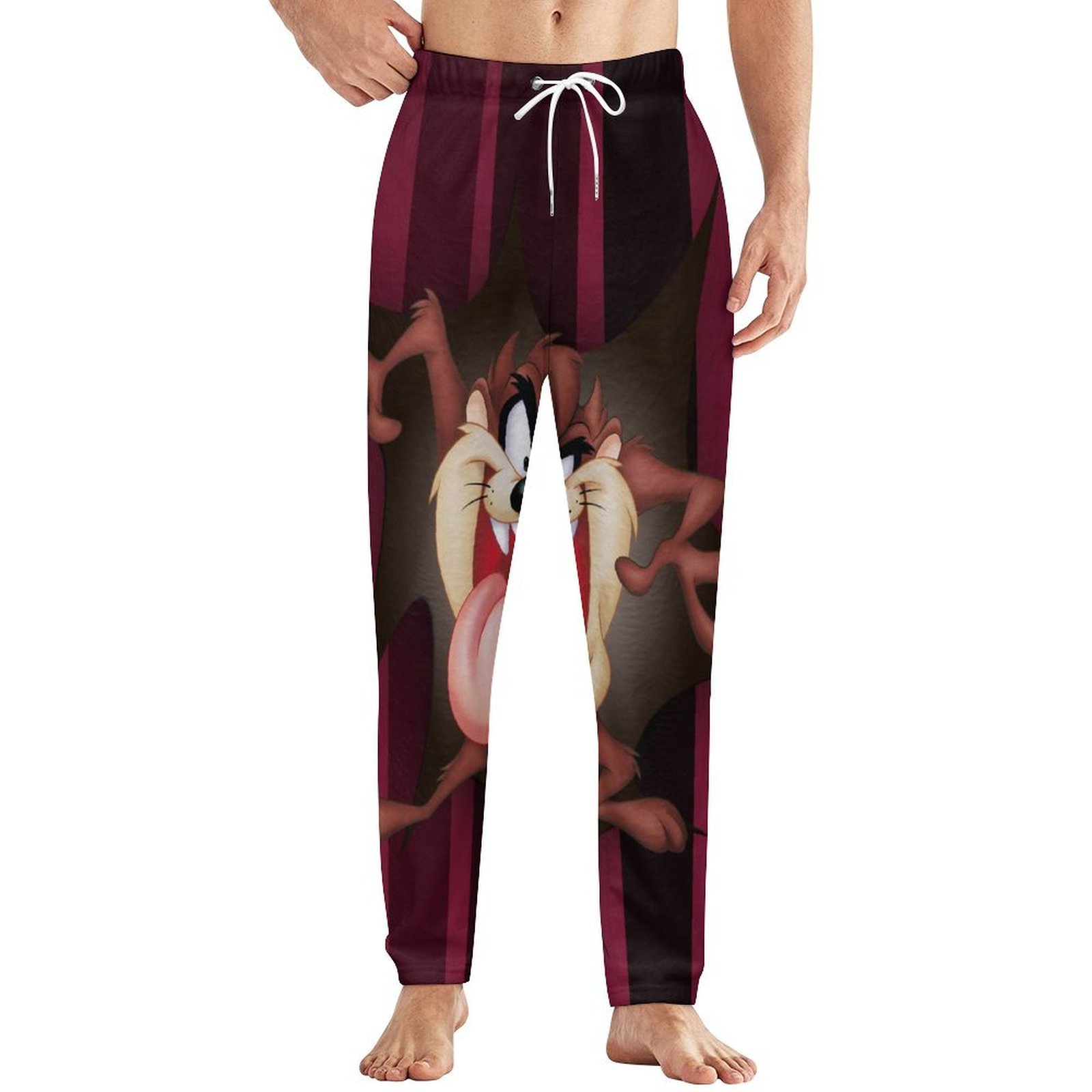 Looney Tunes Taz-Mania Mens Pajama Pants Microfleece Pajama Bottoms ...