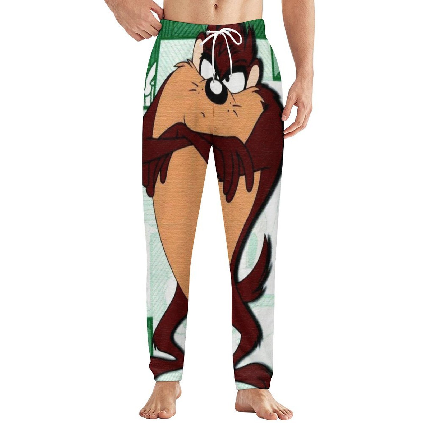 Looney Tunes Taz-Mania Mens Pajama Pants Microfleece Pajama Bottoms ...