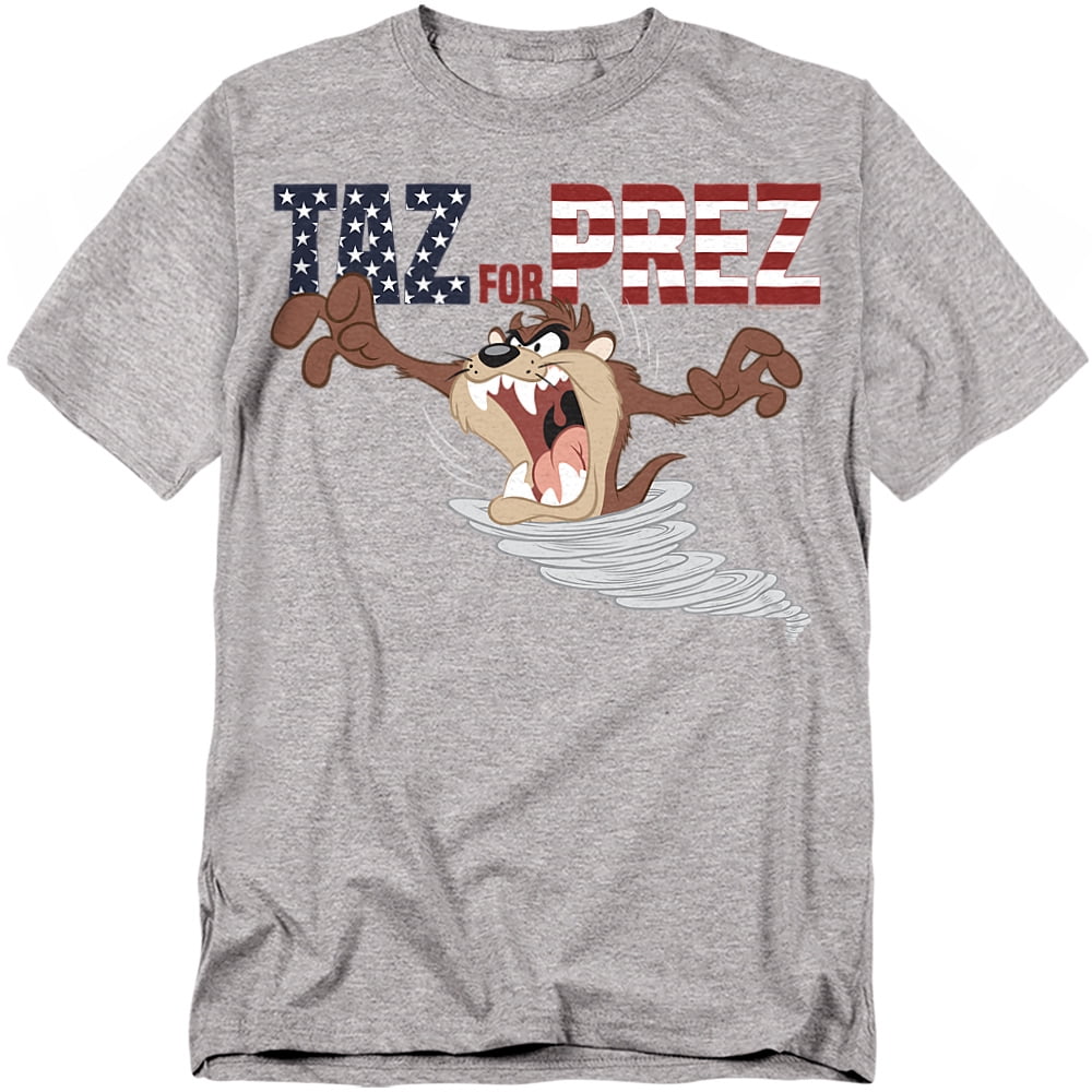 Looney Tunes T-Shirt Taz For Prez 3 Unisex Graphic Tee For Men & Women ...