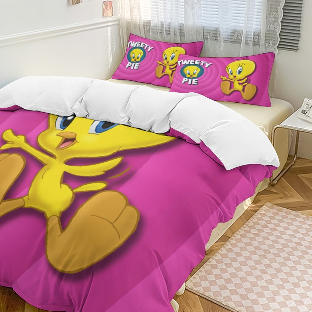 Looney Tunes Tweety 3-Piece Bedding Set Soft Warm And Comfortable Soft ...