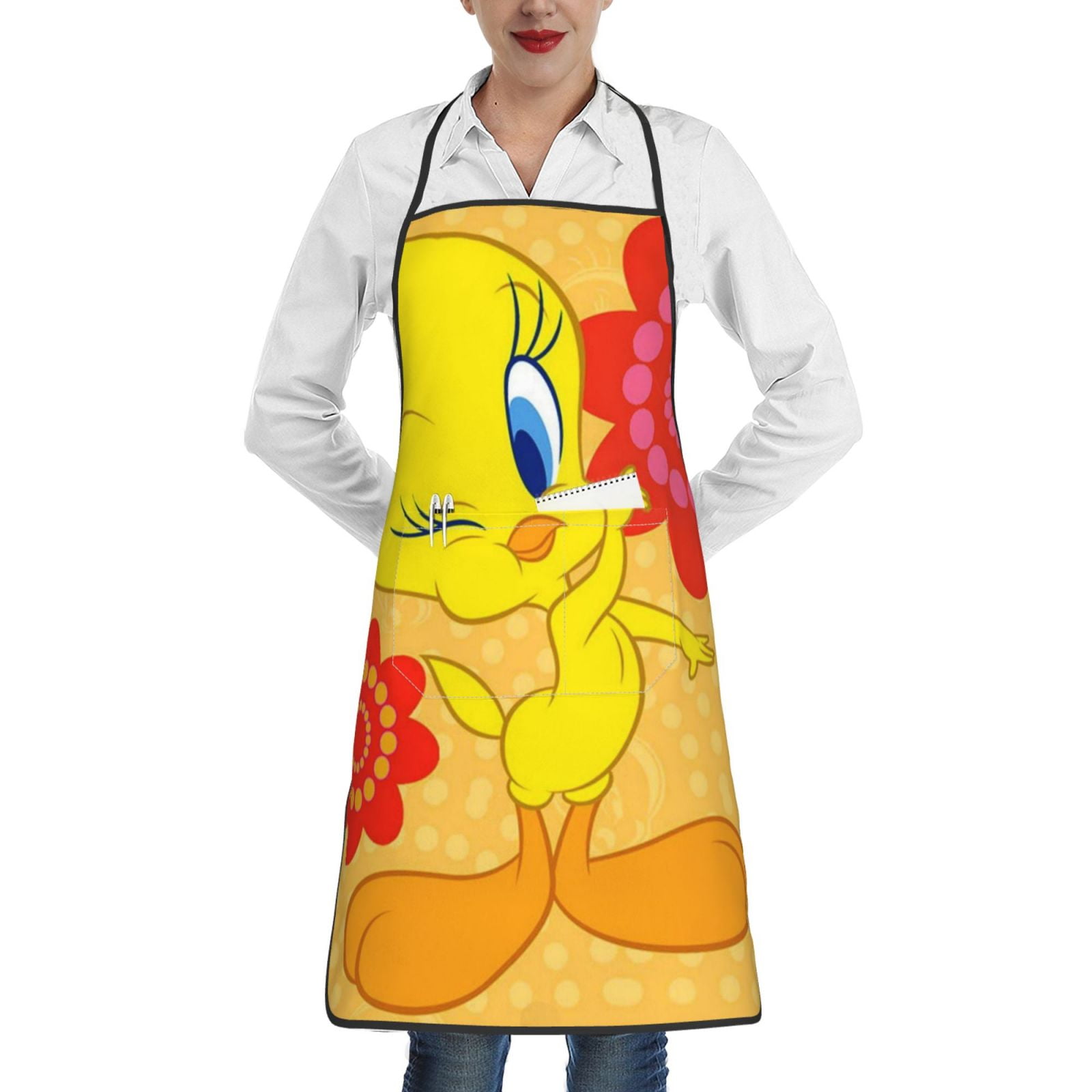 Looney Tunes Tweety Apron for Women and Men with Pockets, Adjustable ...