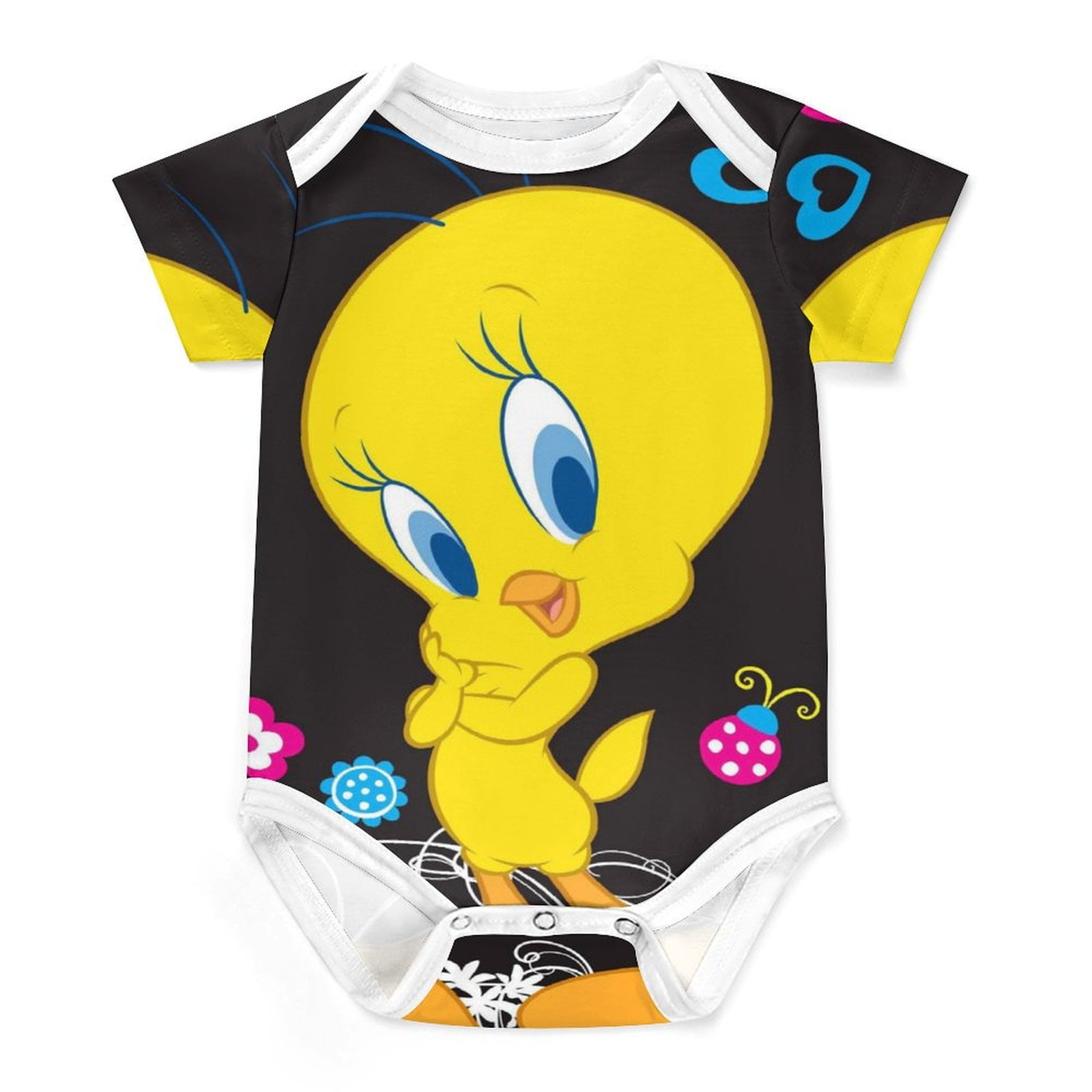 Looney Tunes Tweety Baby Boy Girl Short Sleeve Romper Clothing Set ...