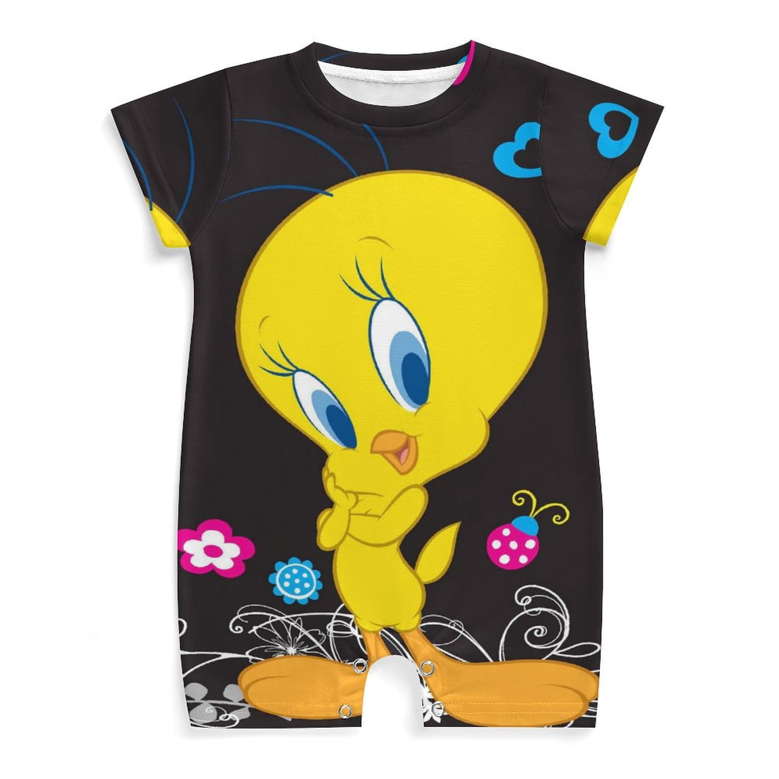 Looney Tunes Tweety Baby Boy Girl Short Sleeve Romper Clothing Set ...