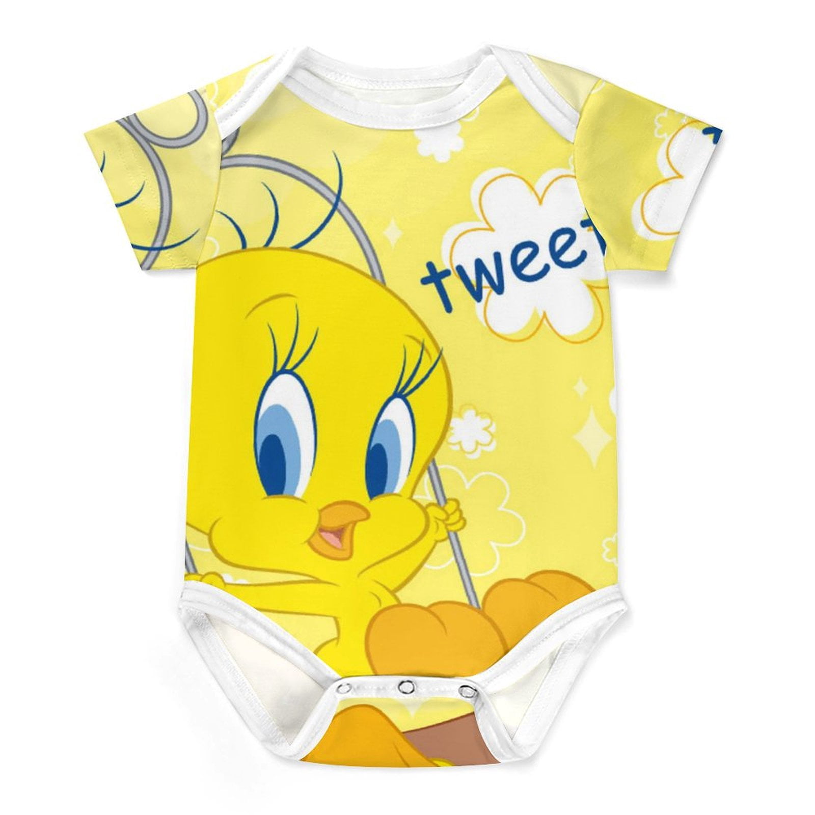 Looney Tunes Tweety Baby Boy Girl Short Sleeve Romper Clothing Set ...