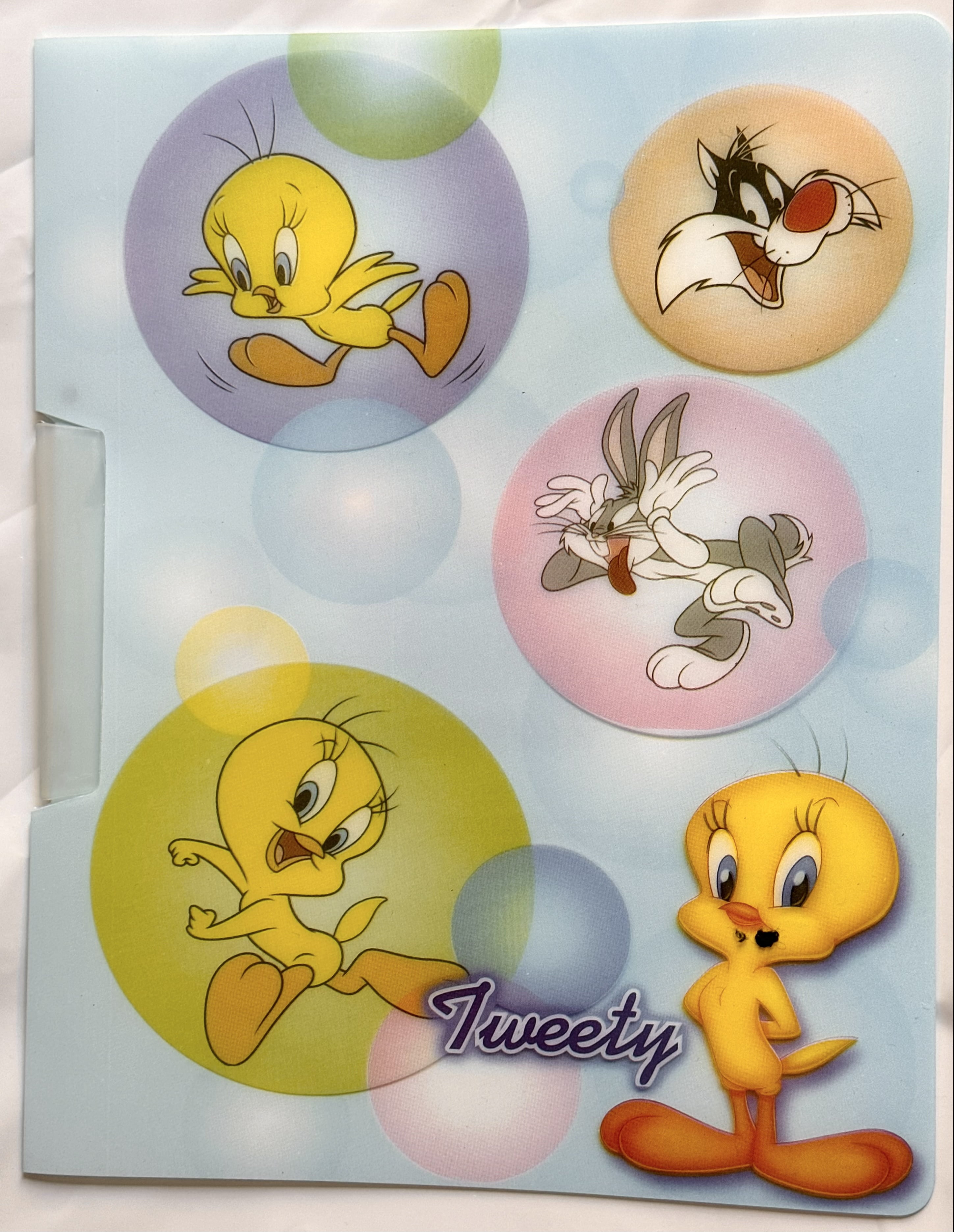 Looney Tunes Tweety Bid Folder - Bugs Bunny Sylvester Clamp Folder ...