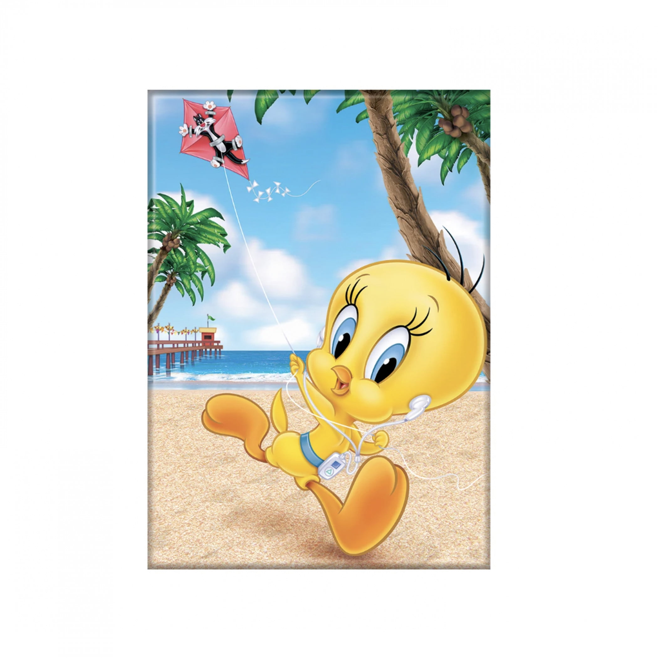 Looney Tunes Tweety Bird Beach Day Magnet - Walmart.com
