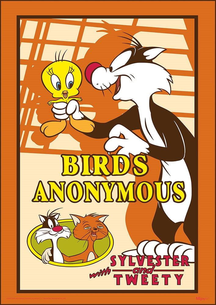 Looney Tunes (Tweety Bird - Birds Anonymous) MightyPrint™ Wall Art ...