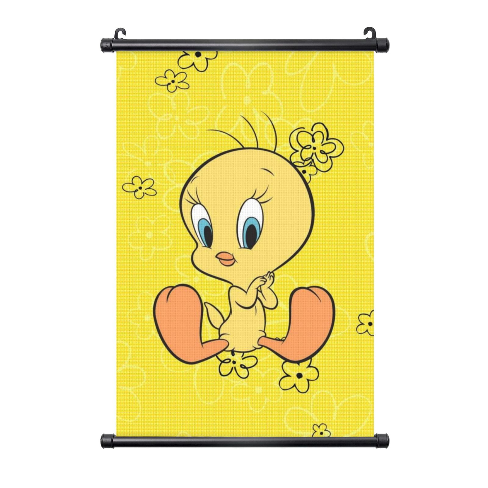 Looney Tunes Tweety Bird Black Plastic Shaft Hanging Poster Canvas Wall ...