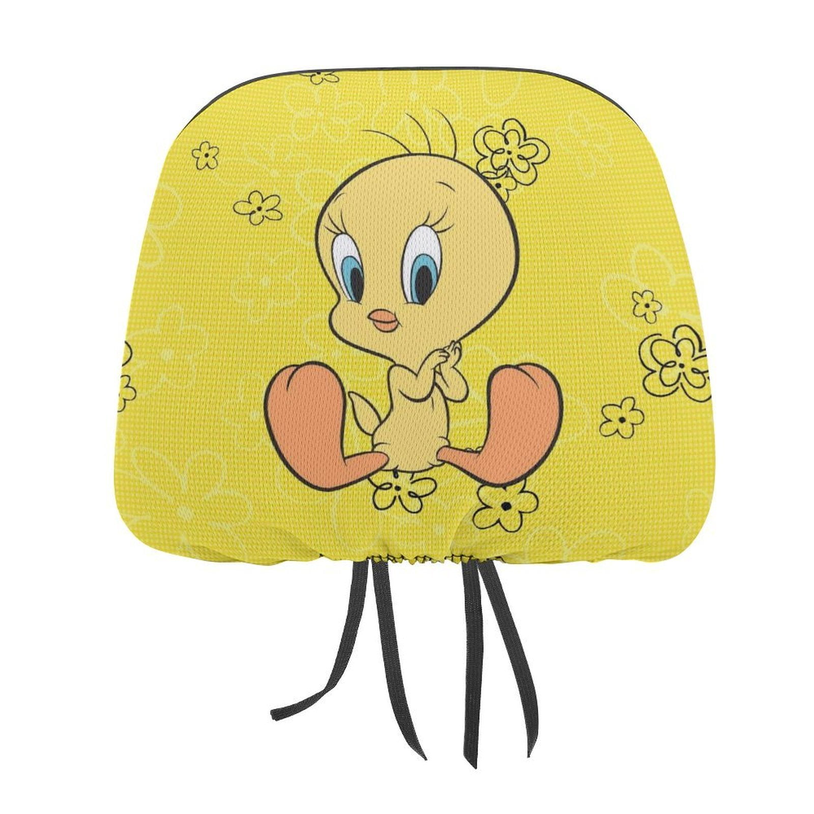 Looney Tunes Tweety Bird Car Headrest Cover Decor Vehicles Seat Pillow ...