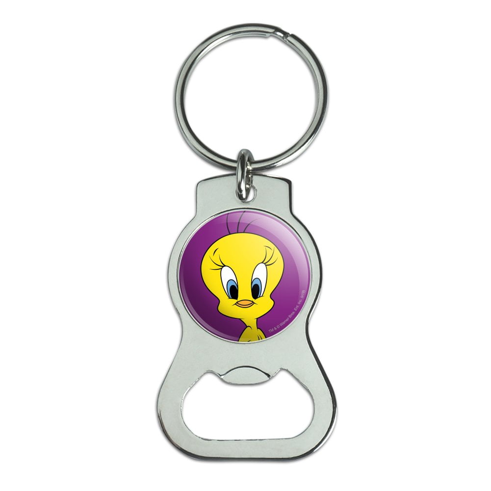 Looney Tunes Tweety Bird Keychain with Bottle Cap Opener - Walmart.com