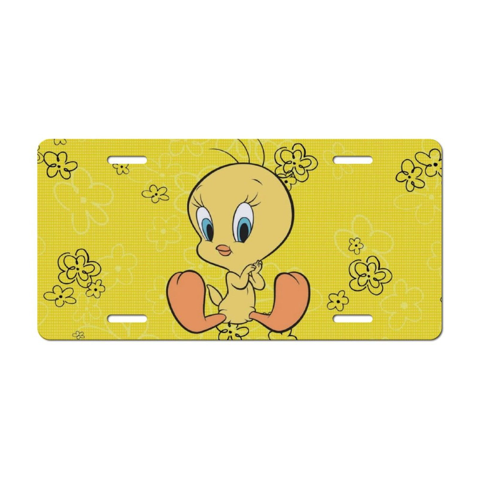 Looney Tunes Tweety Bird License Plate Cover Aluminum Novelty Vanity ...