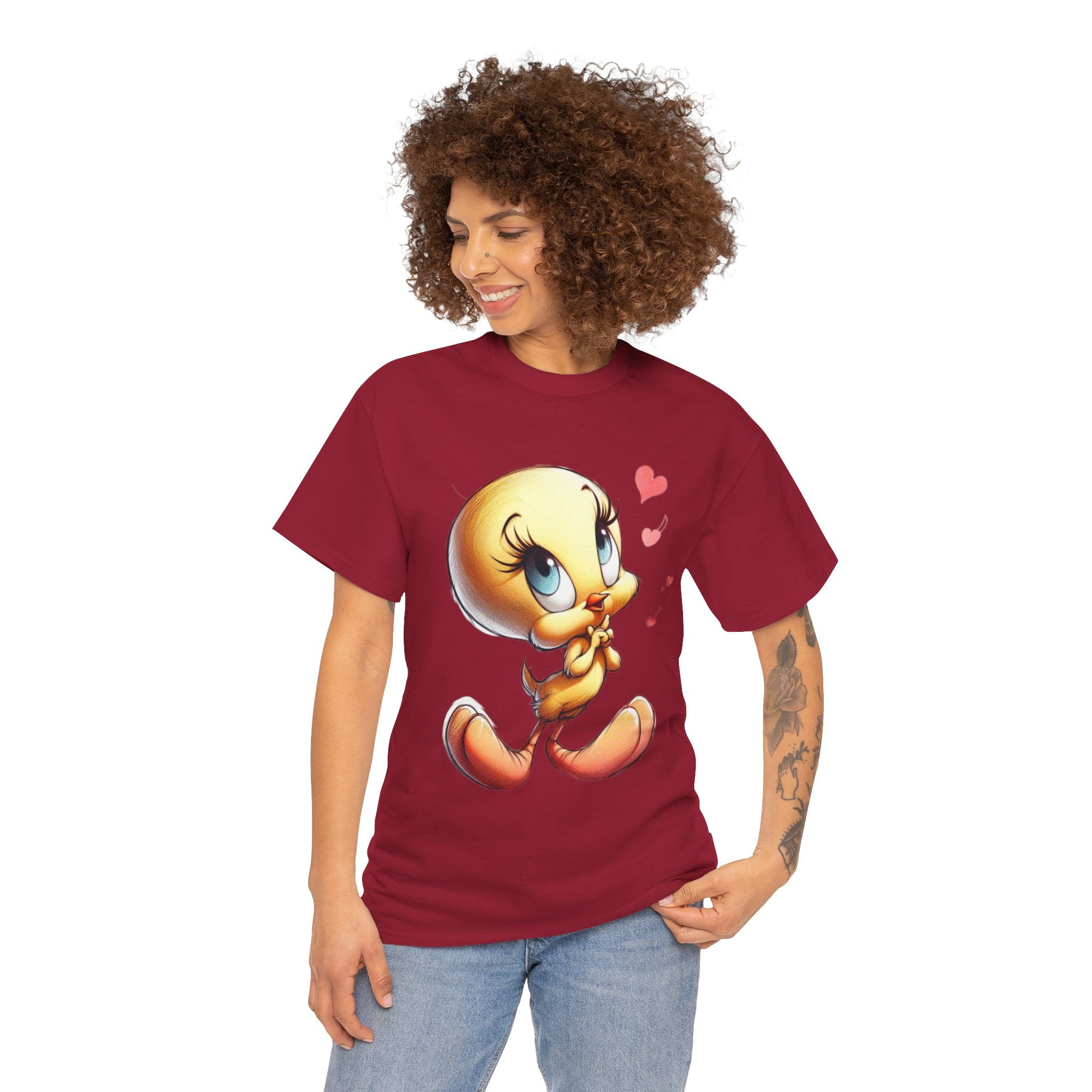 Looney Tunes Tweety Bird Love T-shirt - Walmart.com