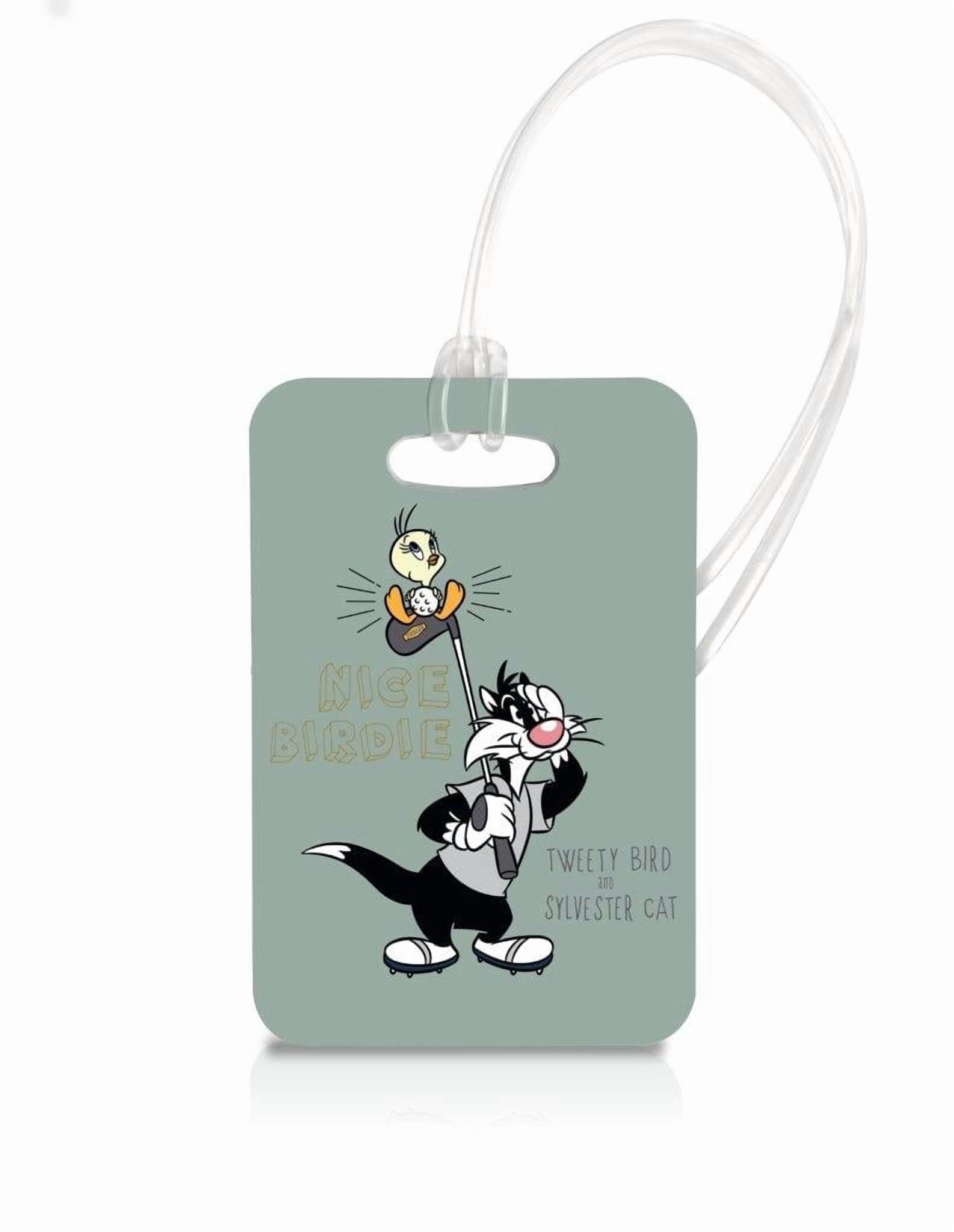 Looney Tunes (Tweety Bird & Sylvester - Nice Birdie) Luggage Tag ...