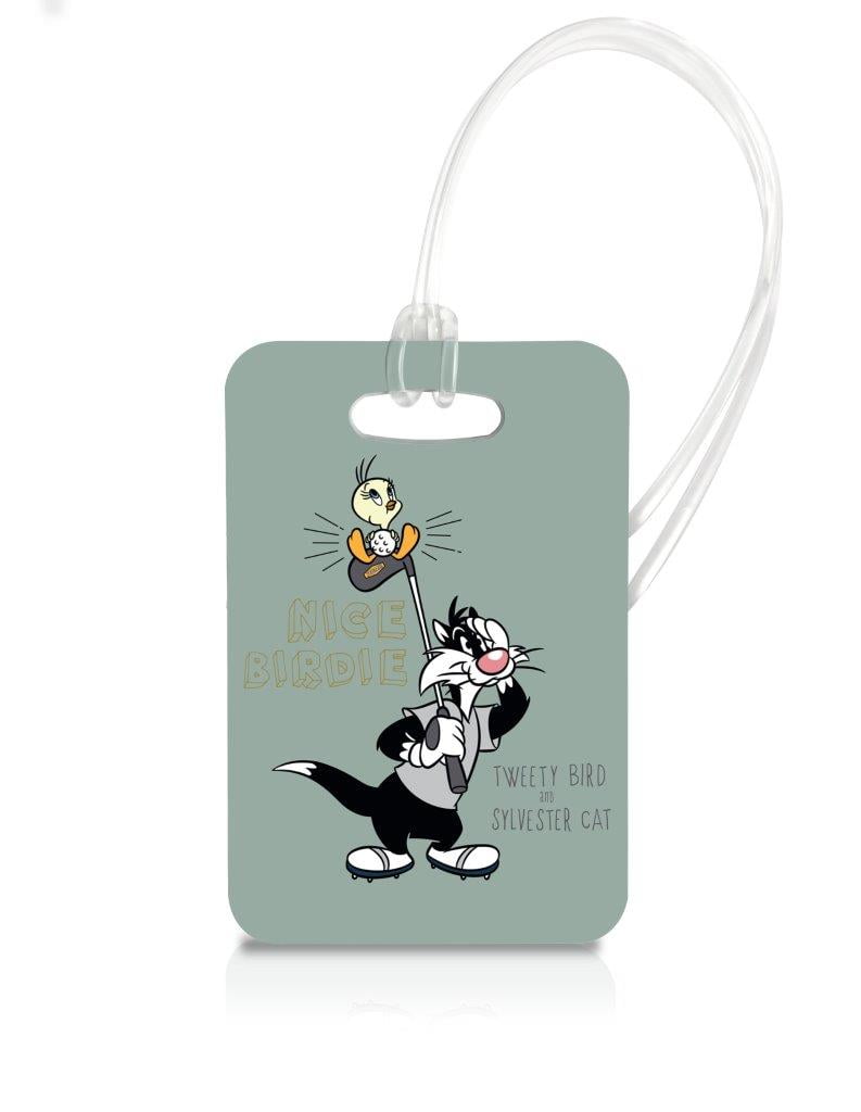 Looney Tunes (Tweety Bird & Sylvester - Nice Birdie) Luggage Tag ...