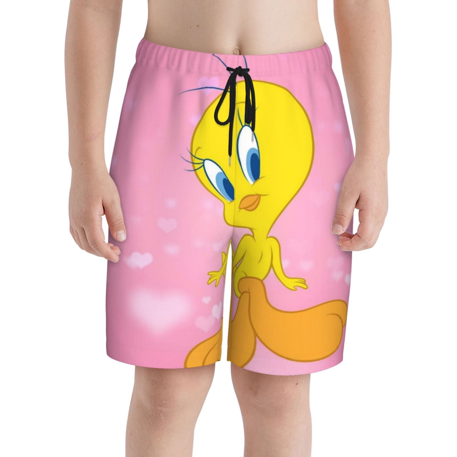 Looney Tunes Tweety Boy'S Swim Trunks Quick Dry Board Shorts Kids Beach ...