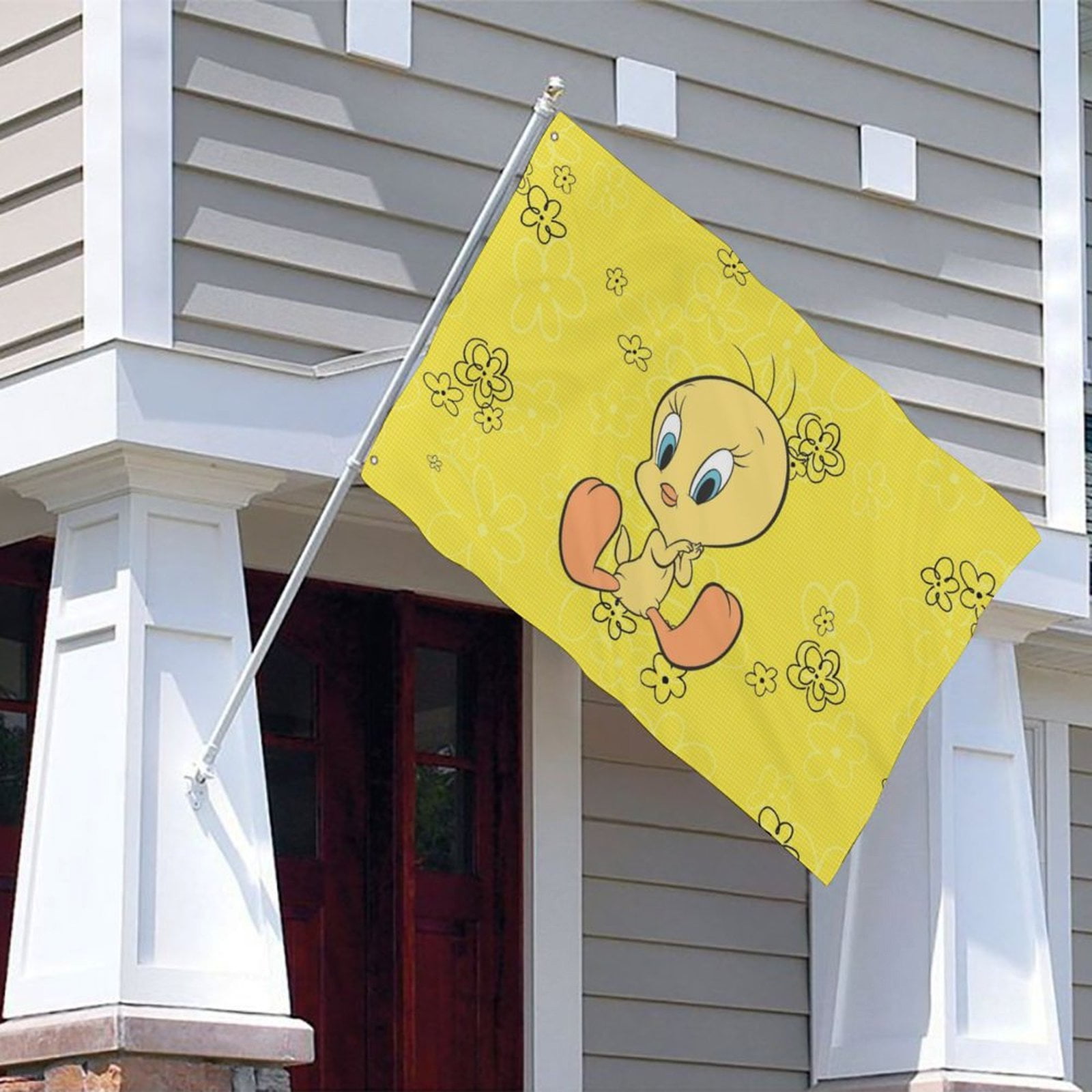 Looney Tunes Tweety Garden Banner - Double-Sided House Outdoor Flag for ...