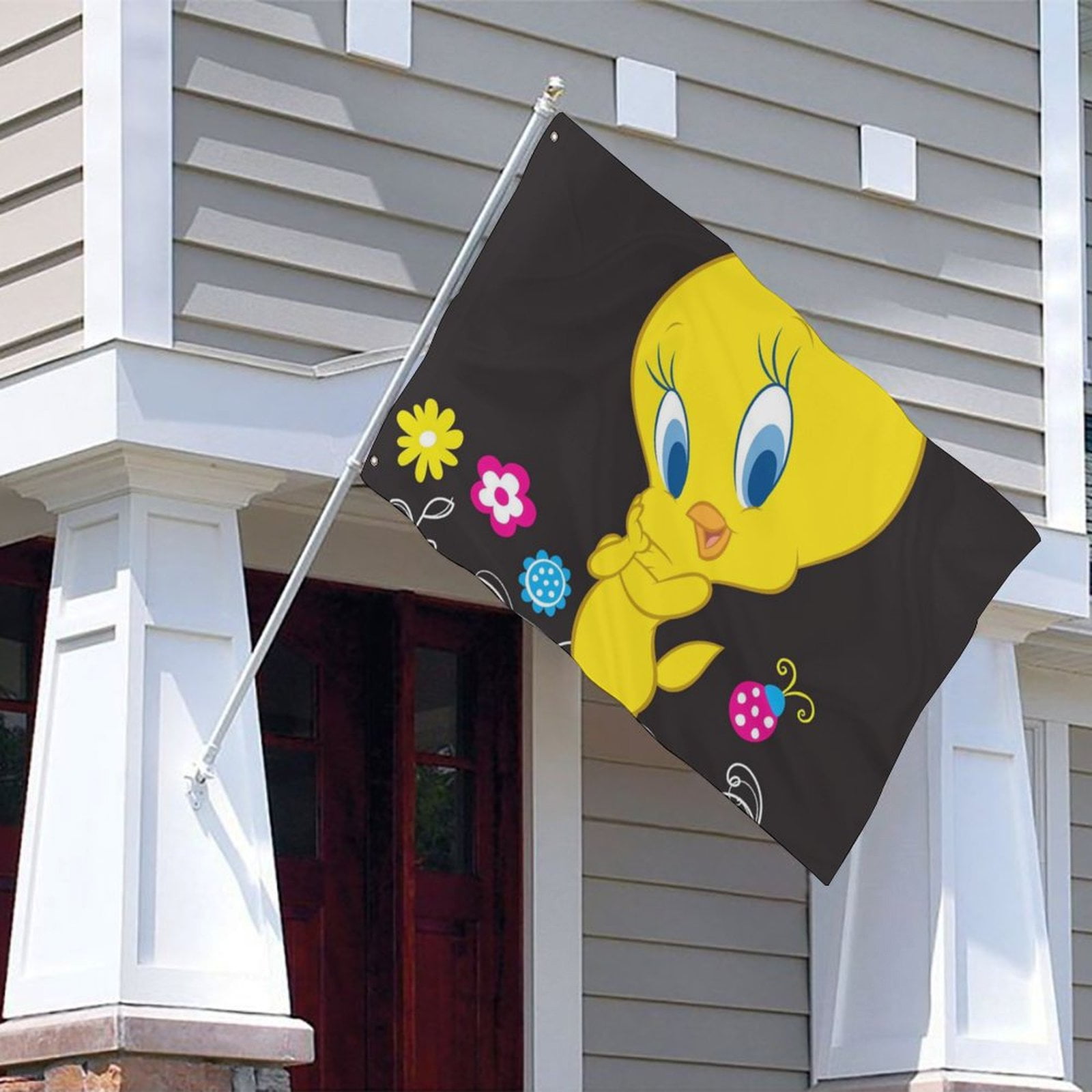 Looney Tunes Tweety Garden Banner - Double-Sided House Outdoor Flag for ...