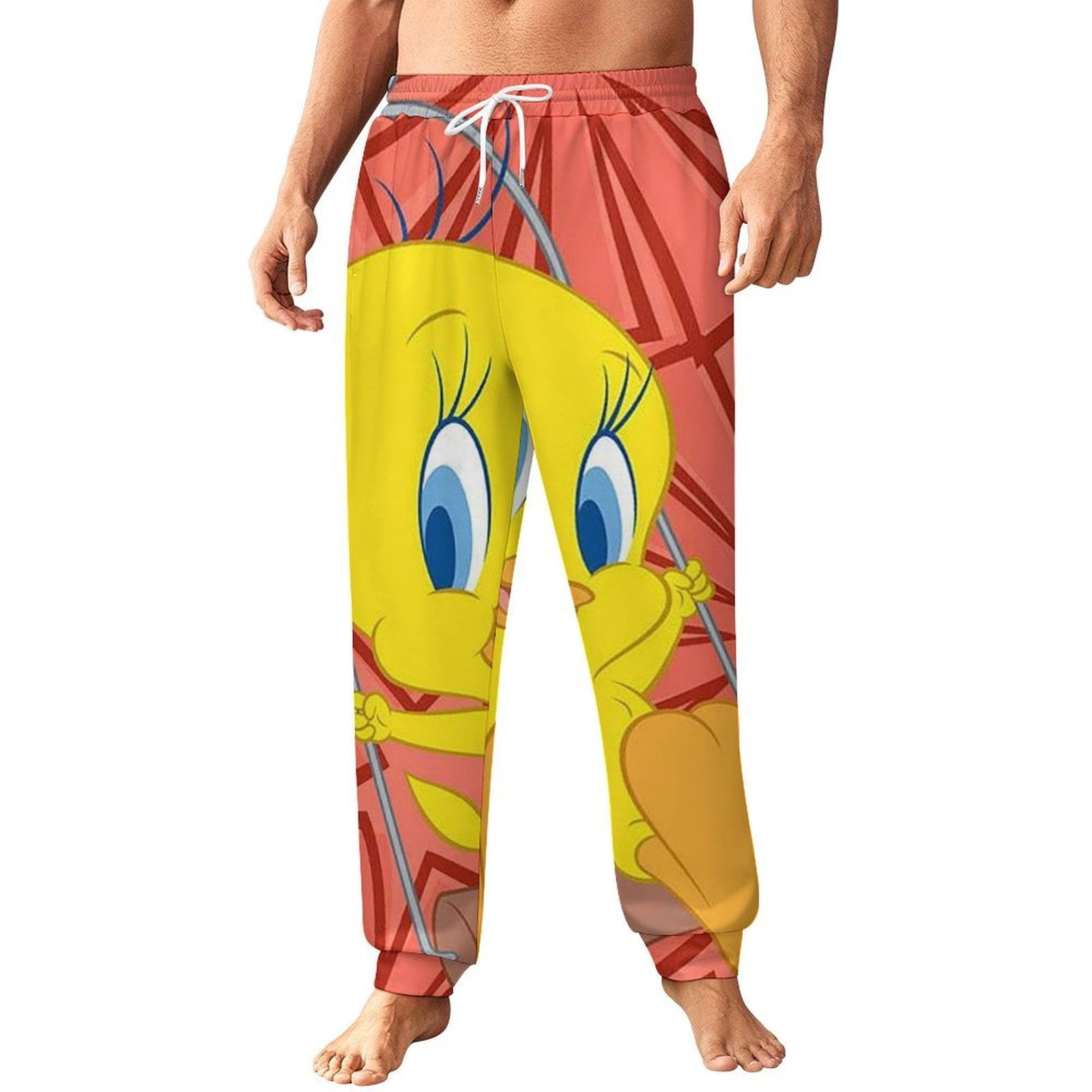Looney Tunes Tweety Men's Athletic Joggers Stretch Sweatpants Running ...
