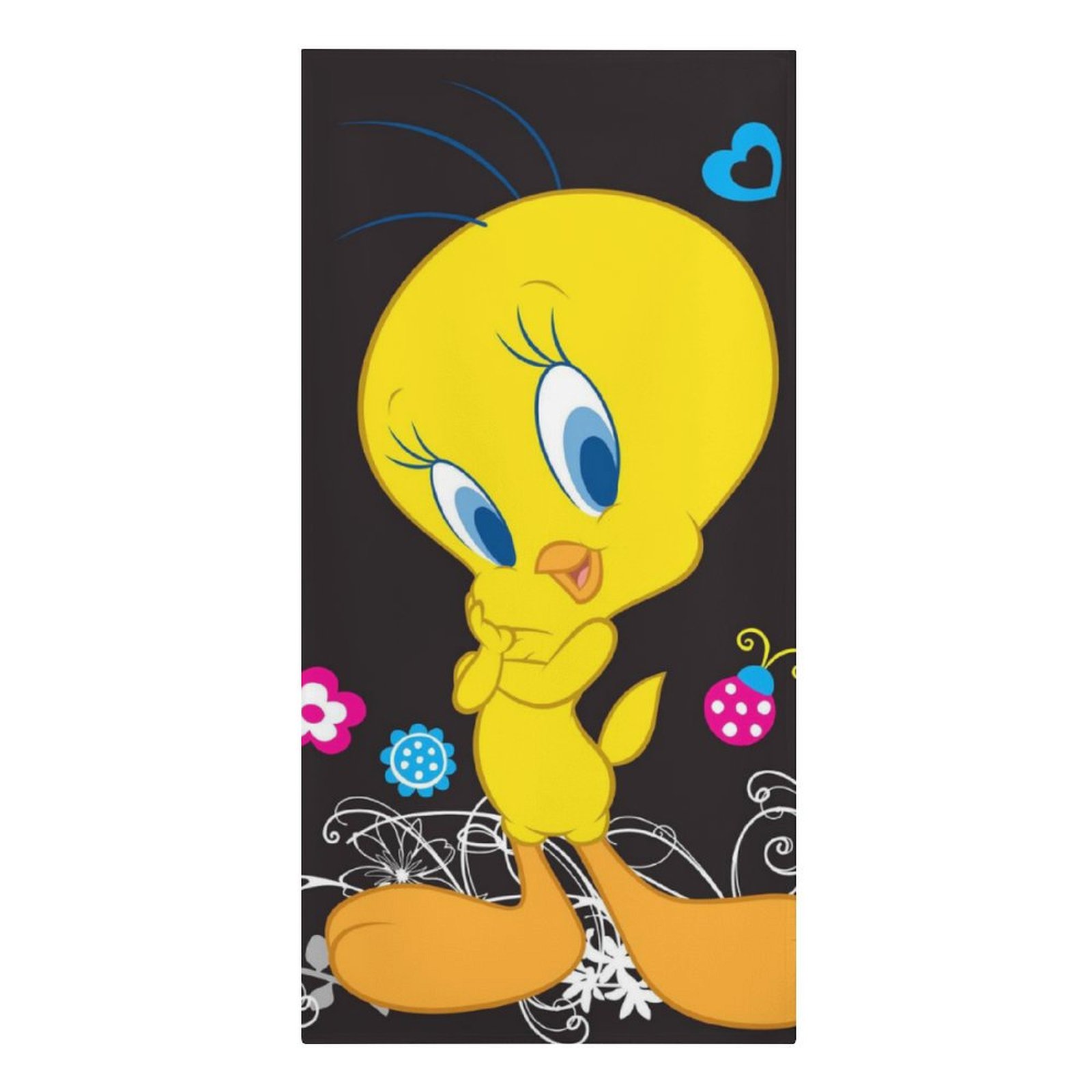 Looney Tunes Tweety Microfiber Beach Towel, Oversized Sand Free Travel ...