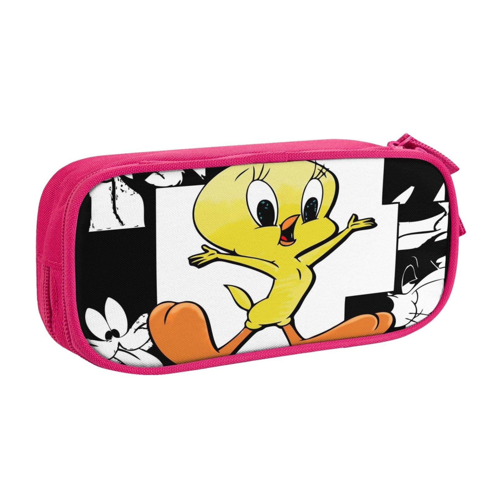 Looney Tunes Tweety Pencil Case with Zipper, Big Capacity Pen Pouch ...
