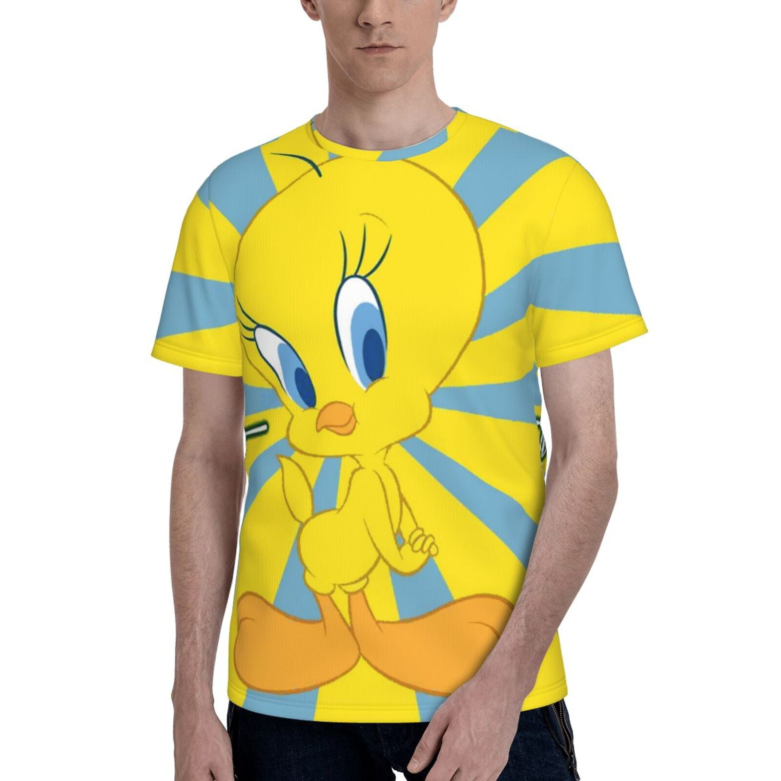 Looney Tunes Tweety T-Shirts 3d Printed Short Sleeve Tee Shirt For Men ...
