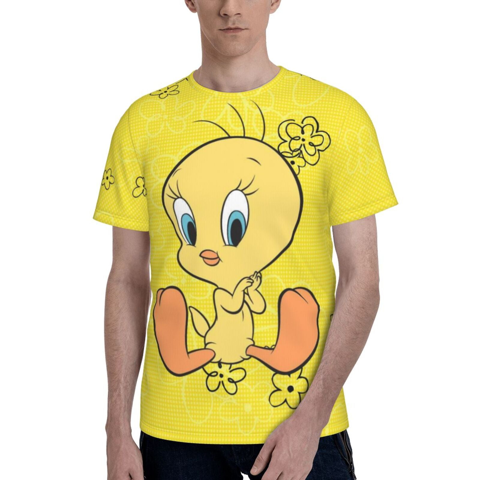 Looney Tunes Tweety T-Shirts 3d Printed Short Sleeve Tee Shirt For Men ...