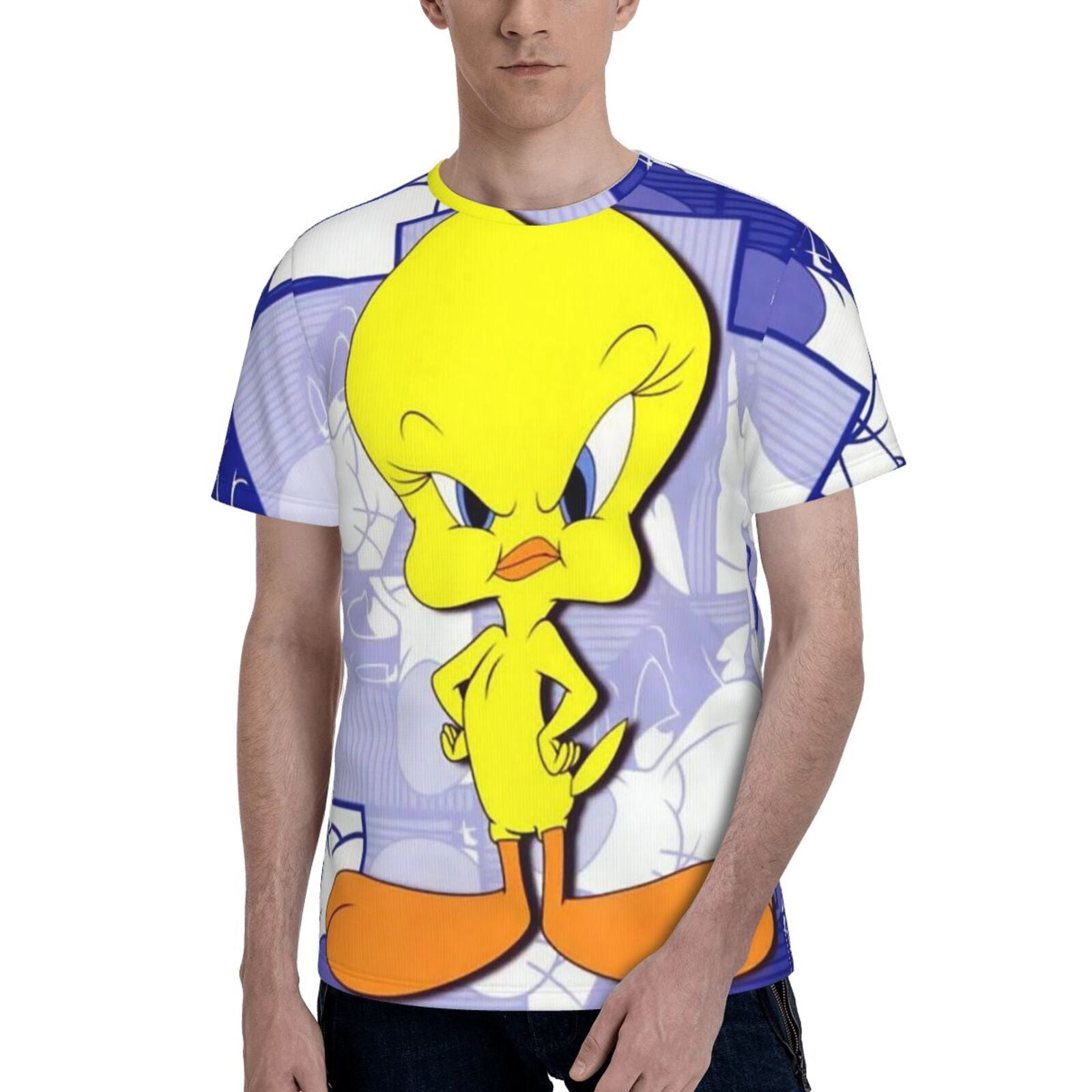 Looney Tunes Tweety T-Shirts 3d Printed Short Sleeve Tee Shirt For Men ...