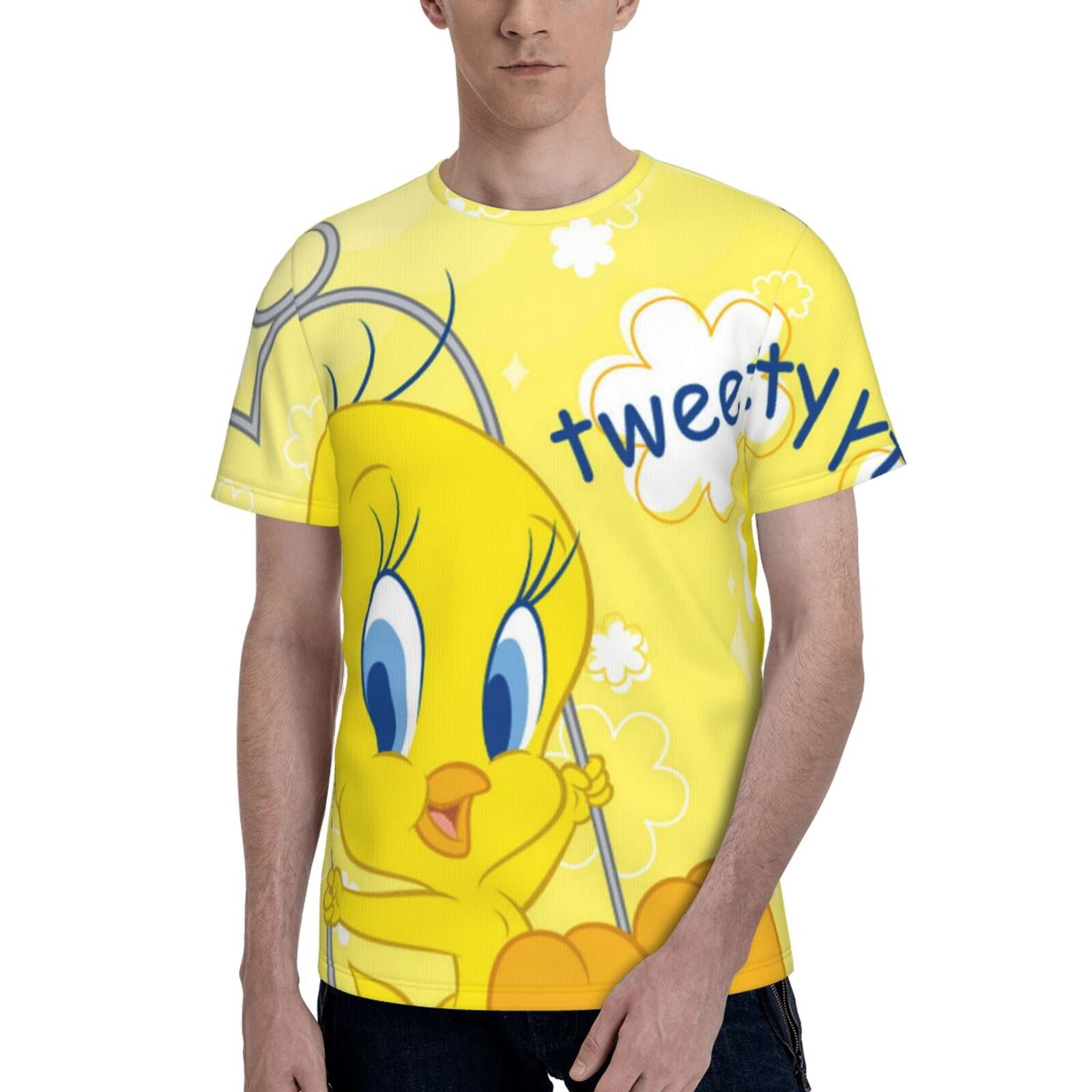 Looney Tunes Tweety T-Shirts 3d Printed Short Sleeve Tee Shirt For Men ...