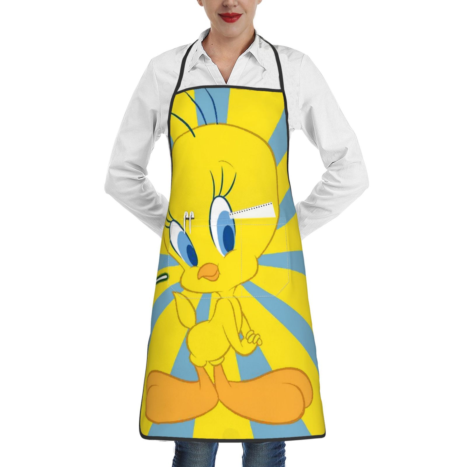 Looney Tunes Tweety Waterproof Cooking Aprons, Adjustable Bib Soft Chef ...
