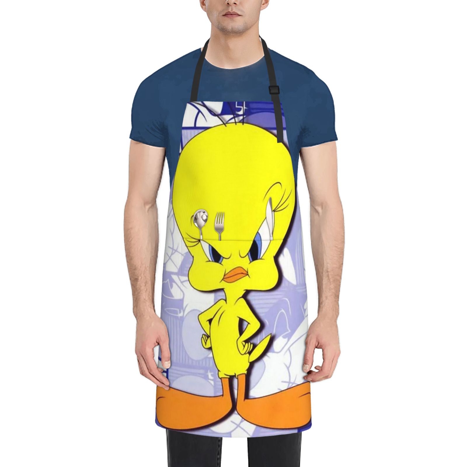 Looney Tunes Tweety Waterproof Cooking Aprons, Adjustable Bib Soft Chef ...
