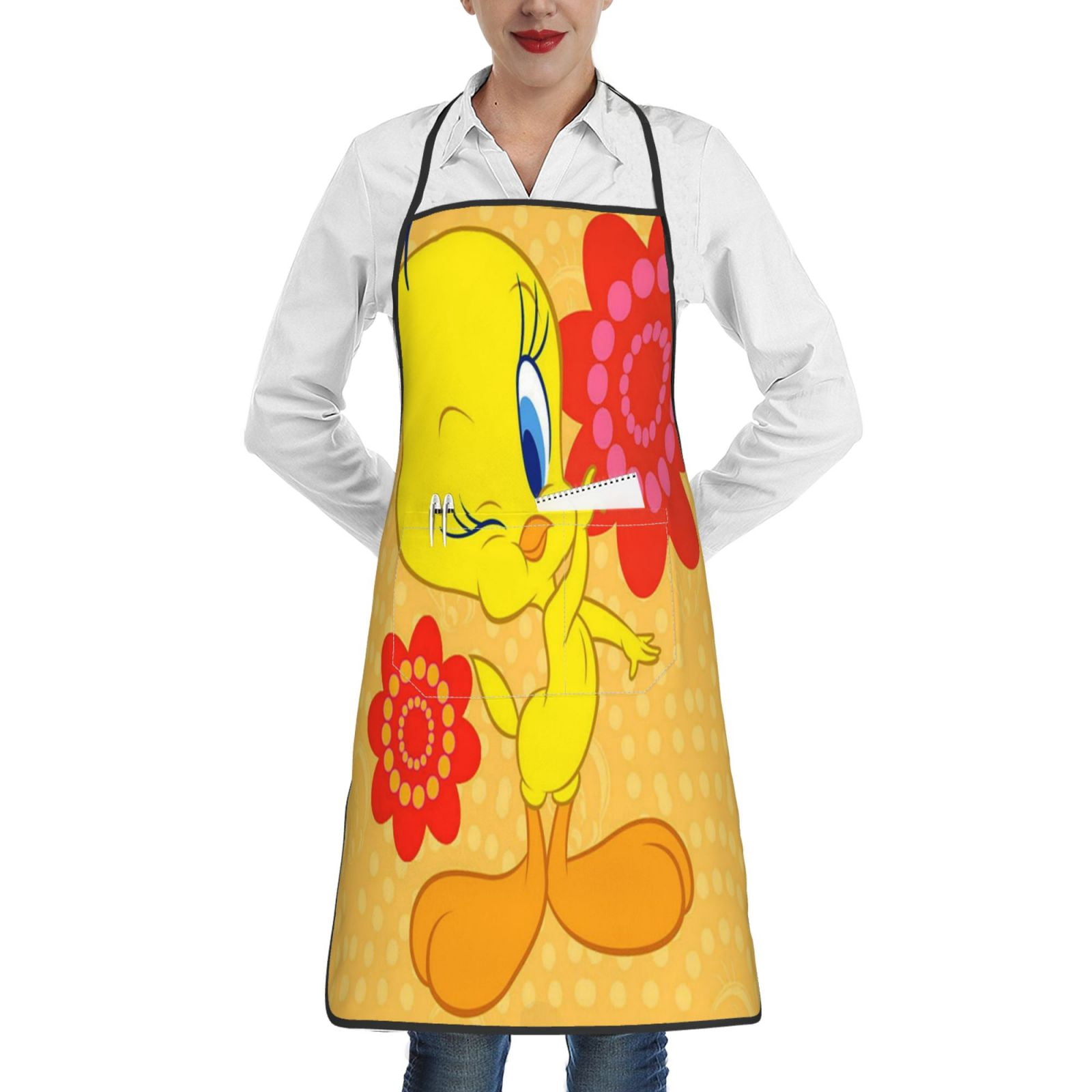 Looney Tunes Tweety Waterproof Cooking Aprons, Adjustable Bib Soft Chef ...